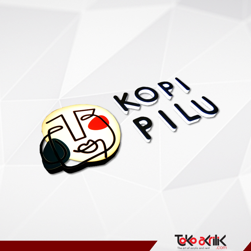 Letterbox Huruf Timbul Akrilik Kopi Pilu 2 - Tokoakrilik