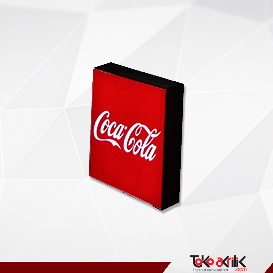 Custom Neonbox Logo Coca Cola Cutting Sticker - Tokoakrilik.com