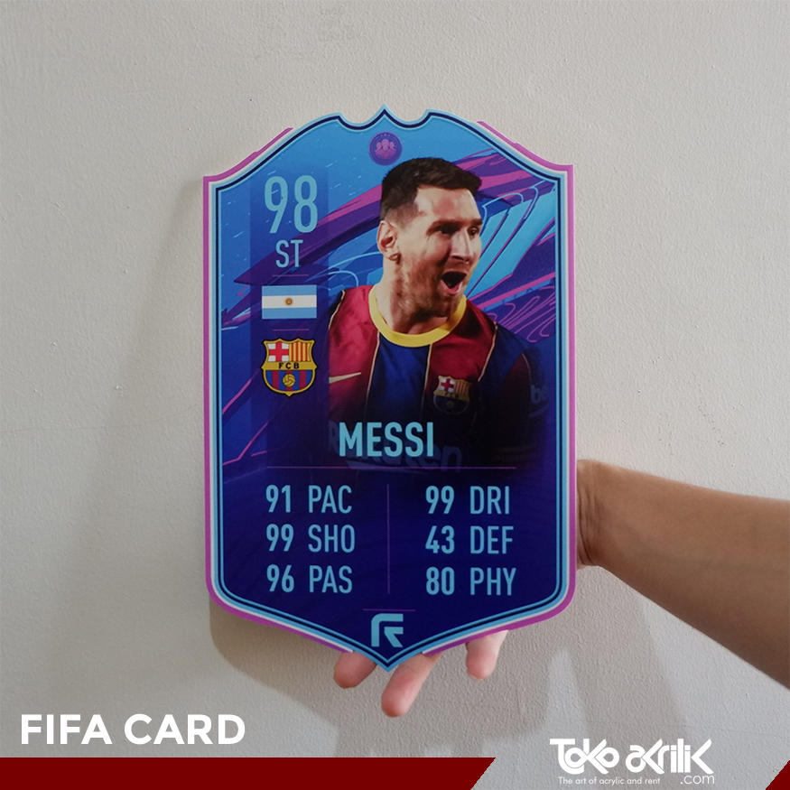 Jual Hiasan Dinding FIFA Ultimate Team | FUT Card Messi